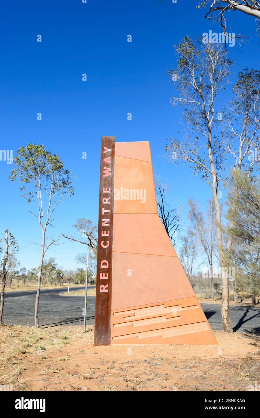 Red Centre Monument, Alice Springs, Northern Territory, NT, Australia ...