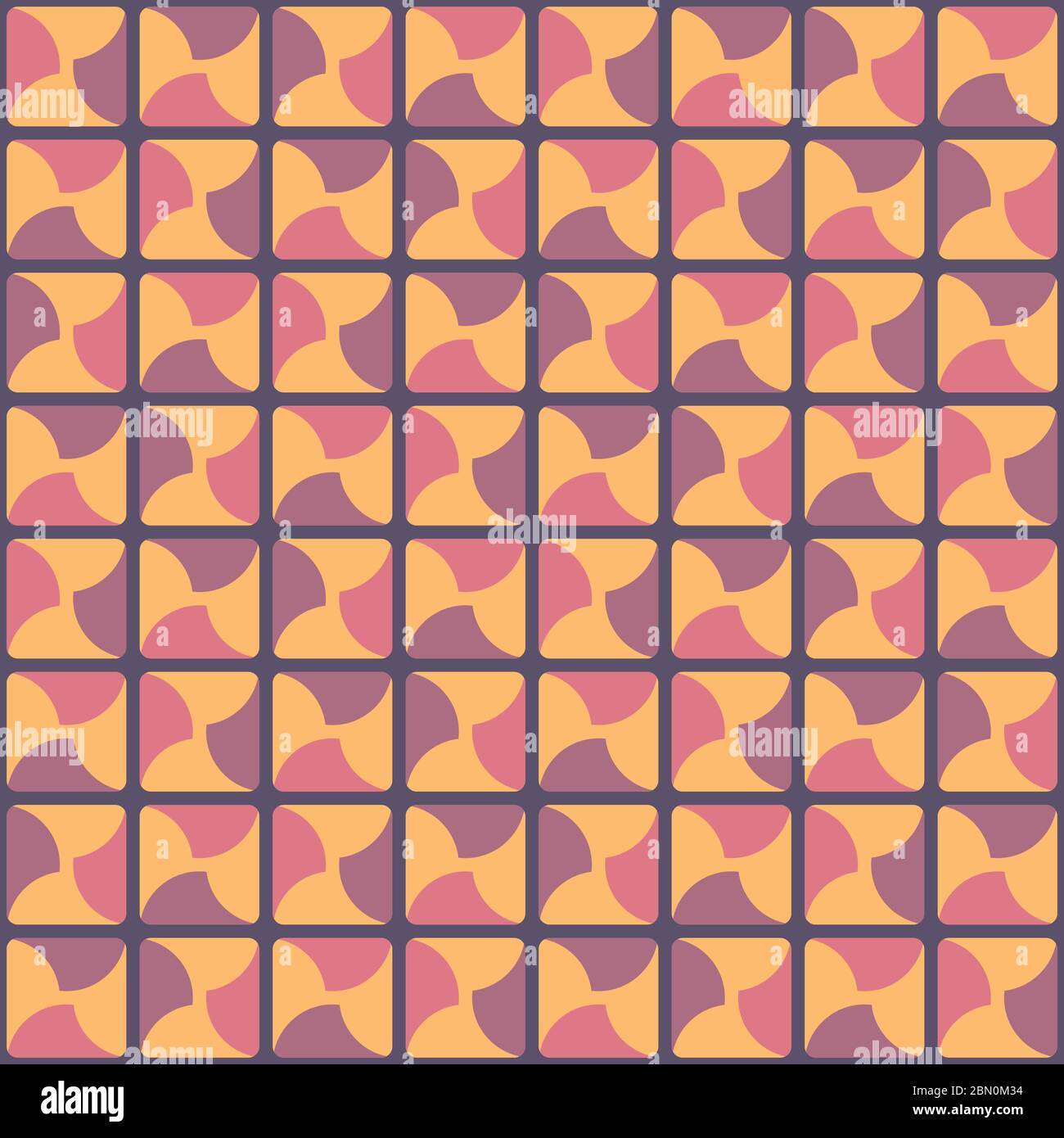 Simple abstract geometric design. Rounded repeated pattern for textile ...