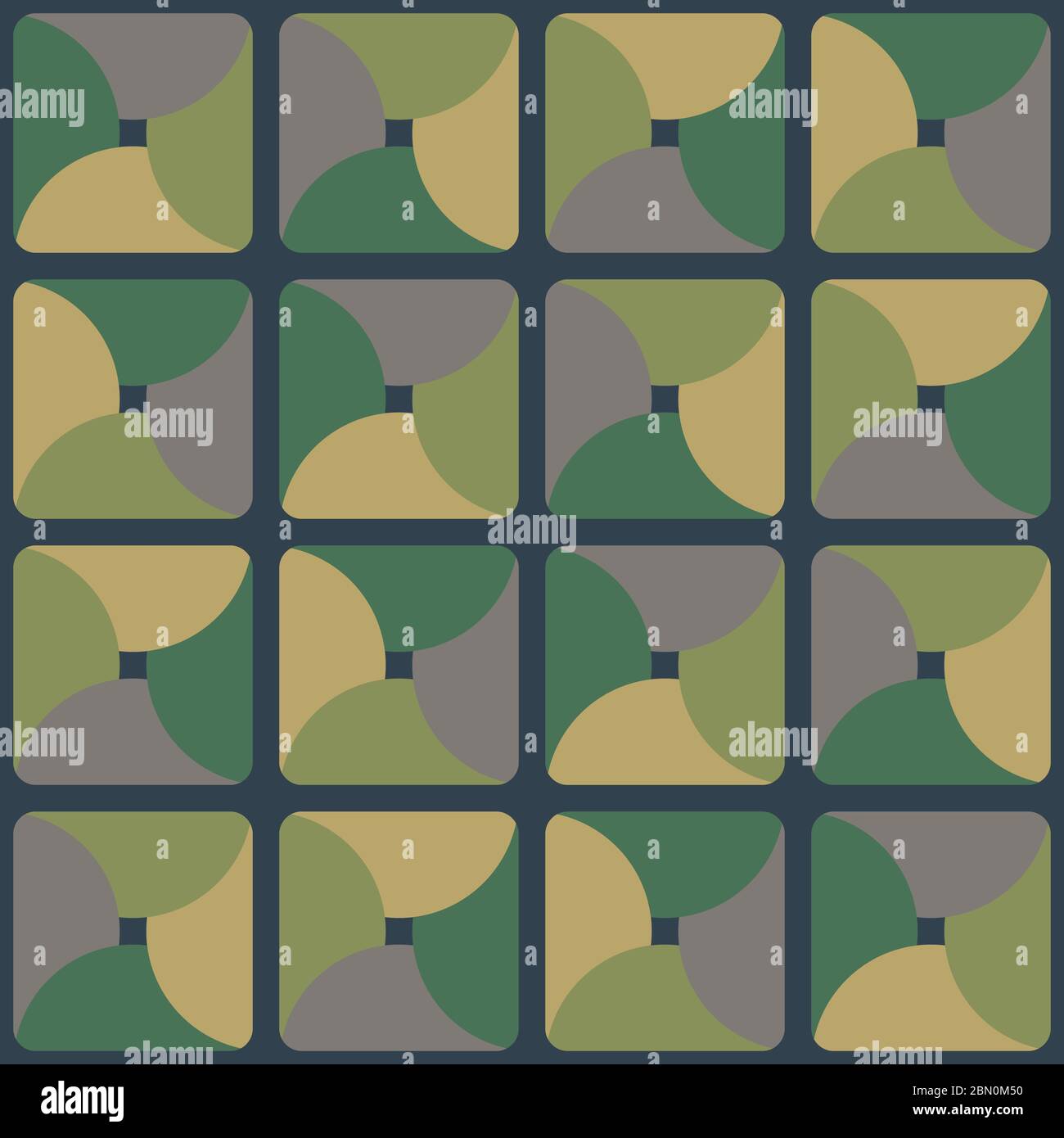 Simple abstract geometric design. Rounded repeated pattern for textile ...