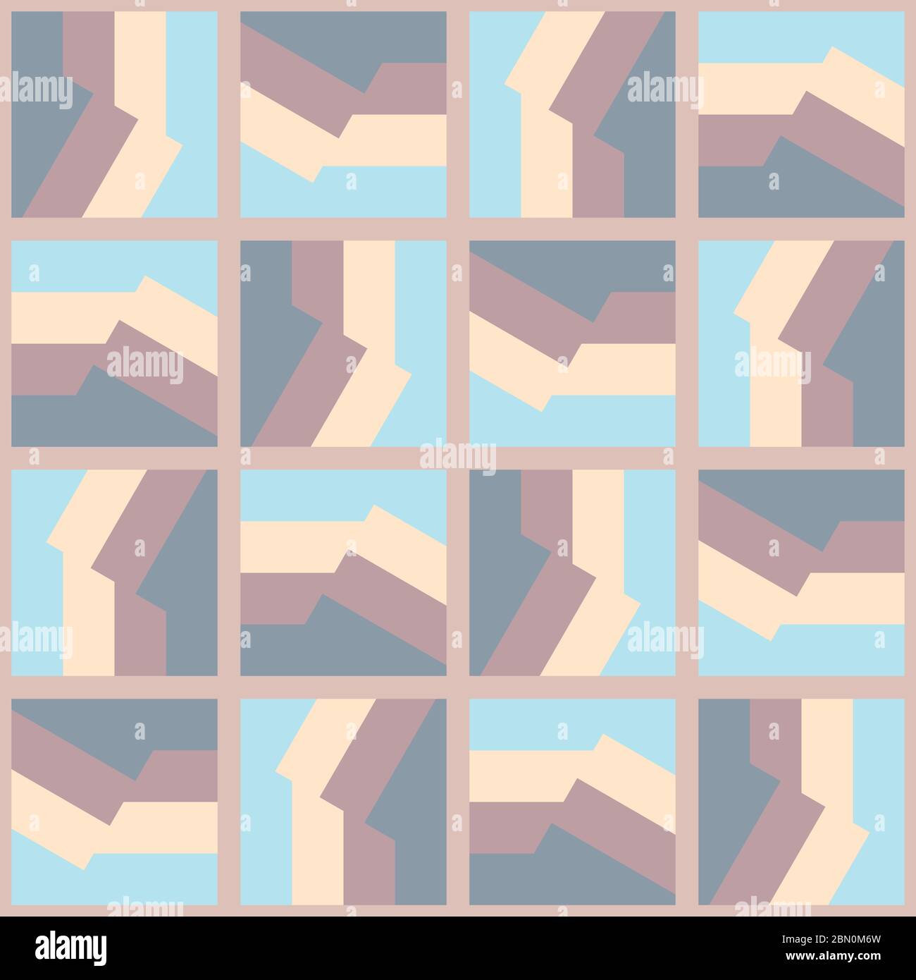 Simple abstract geometric design. Rounded repeated pattern for textile ...