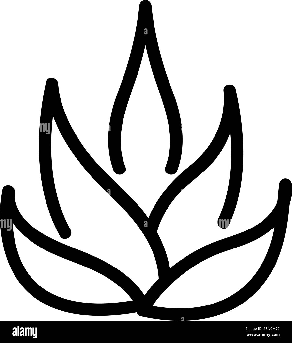 agave plant icon vector outline illustration Stock Vector Image & Art ...