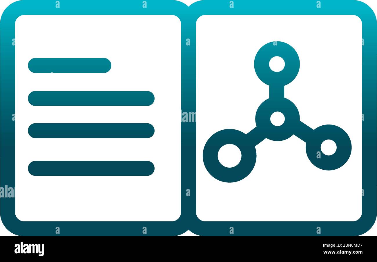 biology book laboratory science and research vector illustration ...