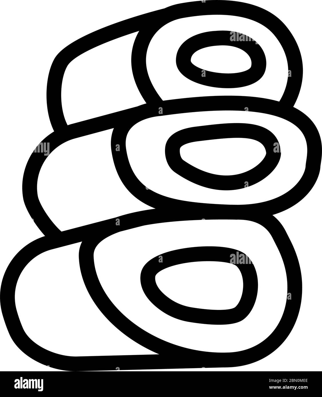 Aloe icon set outline Black and White Stock Photos & Images - Alamy