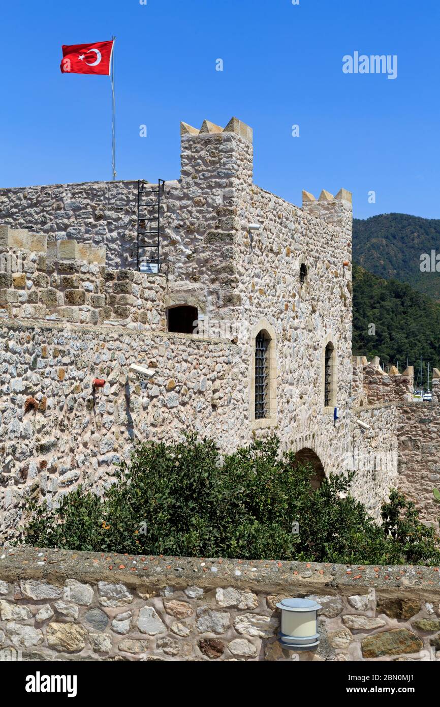 Marmaris Castle & Museum, Marmaris, Mugla Province, Turkey Stock Photo ...