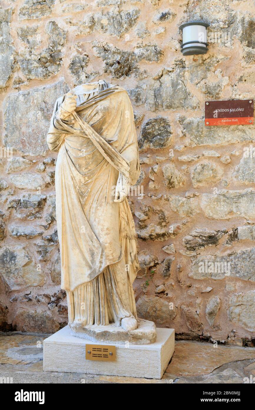 Statue, Marmaris Castle & Museum, Marmaris, Mugla Province, Turkey ...