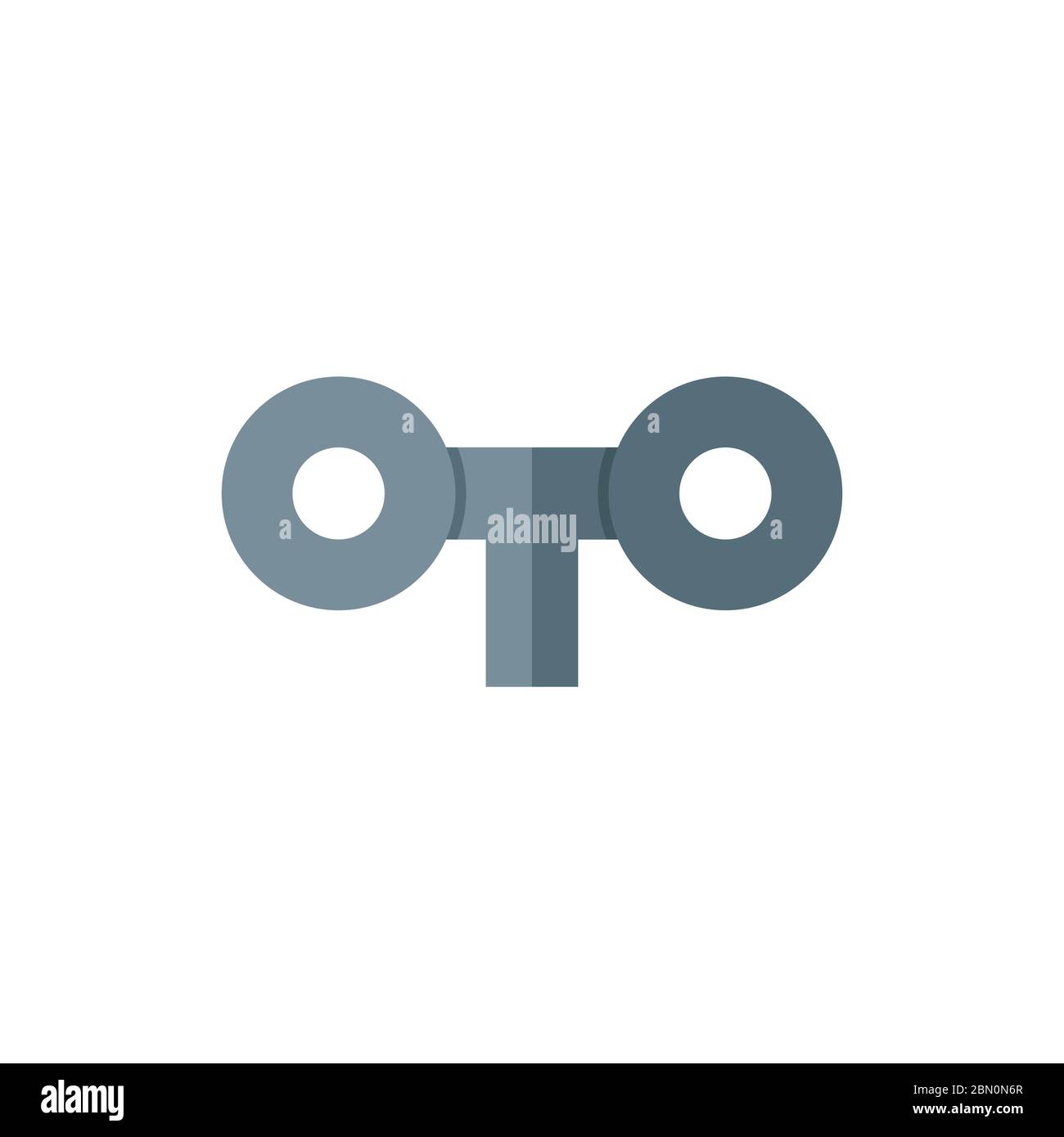 Wind up key vector icon symbol lock isolated on white background Stock ...