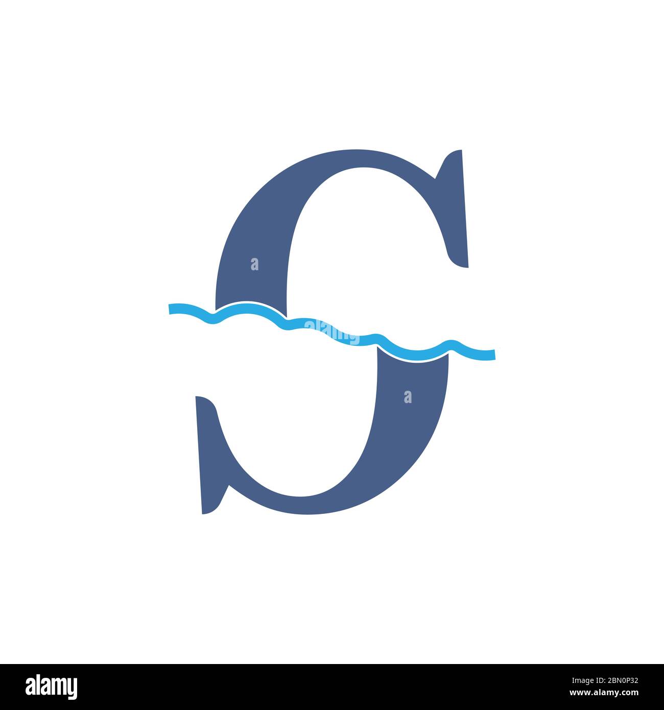 Letter logo icon fish Stock Vector Images - Alamy