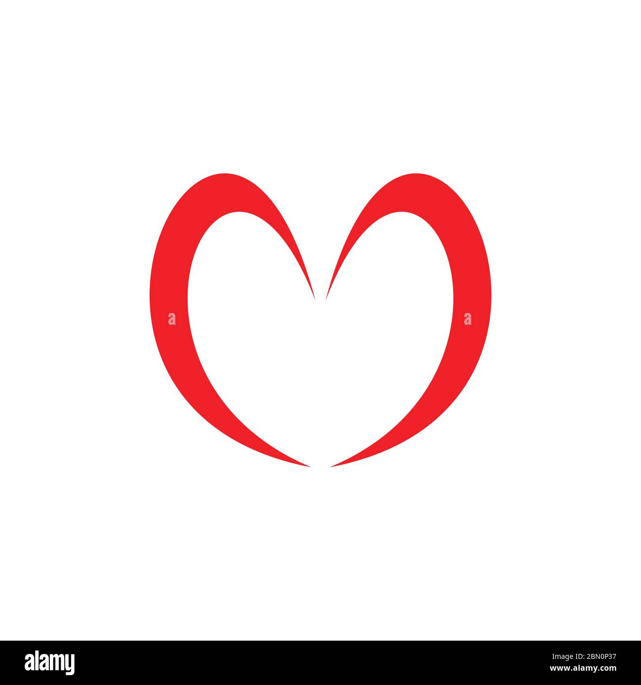 simple love shape symbol vector Stock Vector Image & Art - Alamy