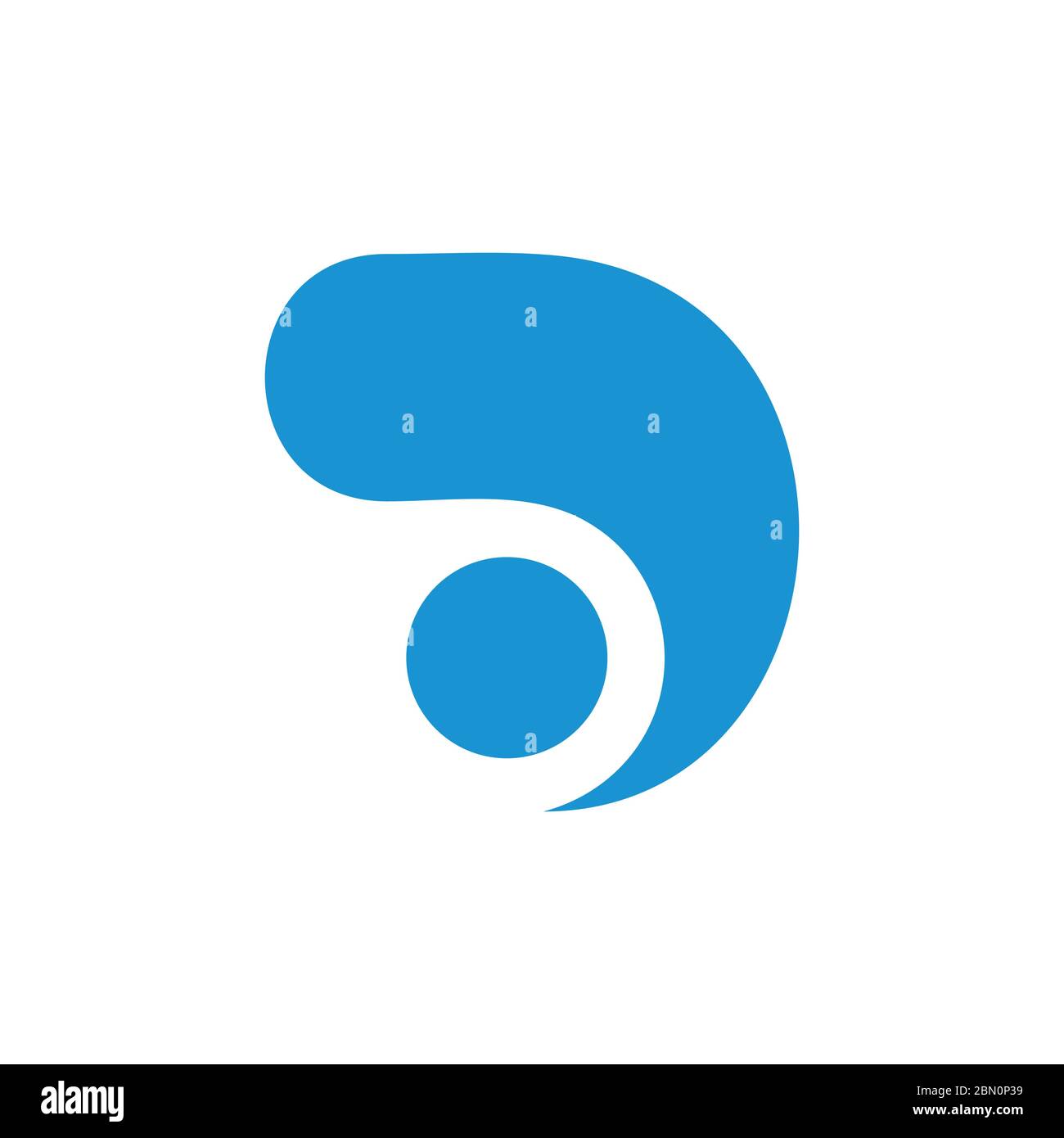 letter d simple curves dot motion logo vector Stock Vector Image & Art ...