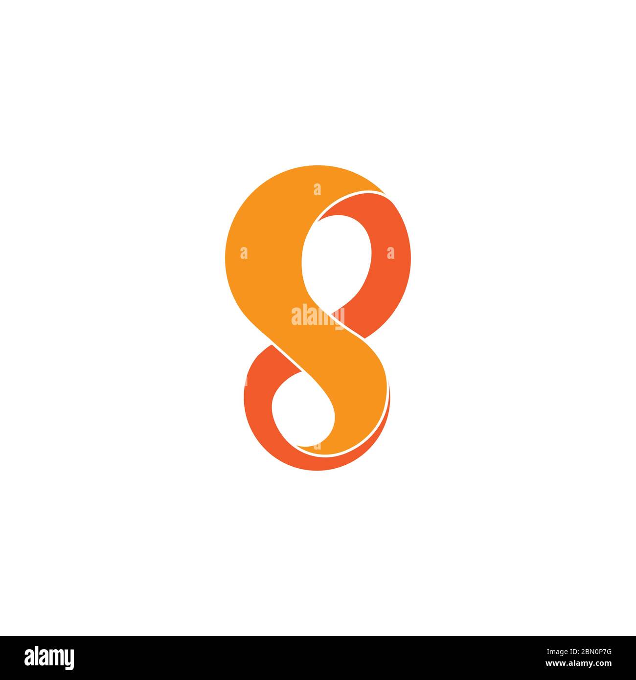 abstract letter s infinity ribbon logo vector Stock Vector Image & Art ...