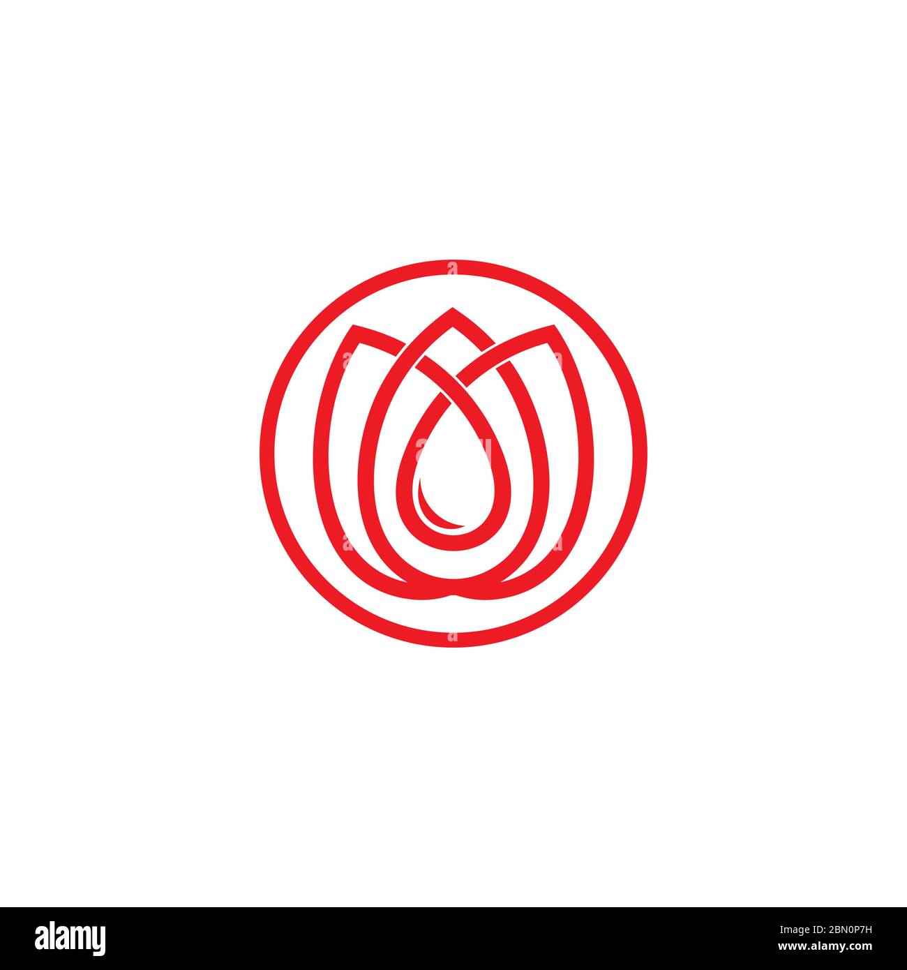 circle infinity beauty flower linear geometric logo vector Stock Vector ...