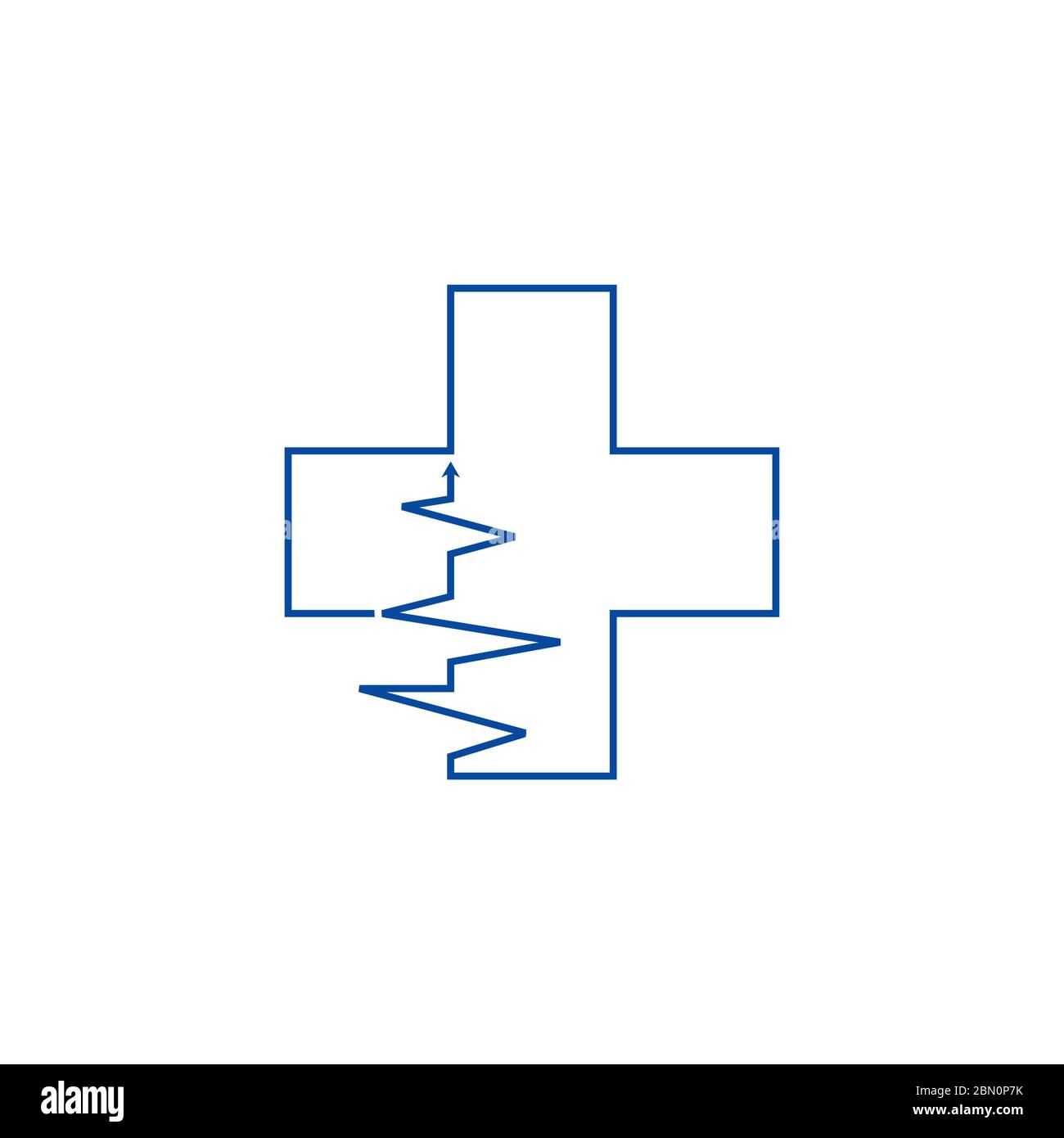 plus medical arrow up update progress symbol logo vector Stock Vector ...