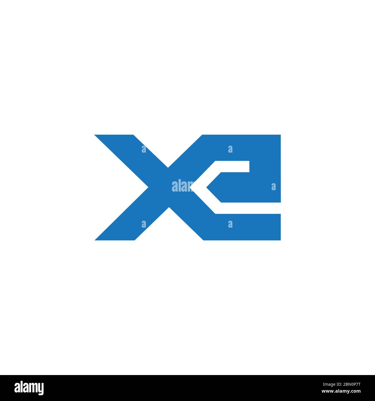 letter xe simple geometric design symbol logo vector Stock Vector Image ...