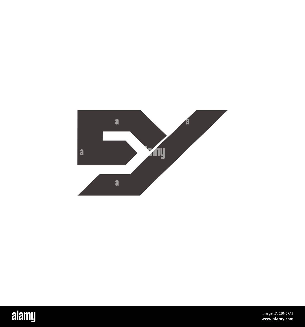 abstract letter sy simple geometric logo vector Stock Vector Image ...
