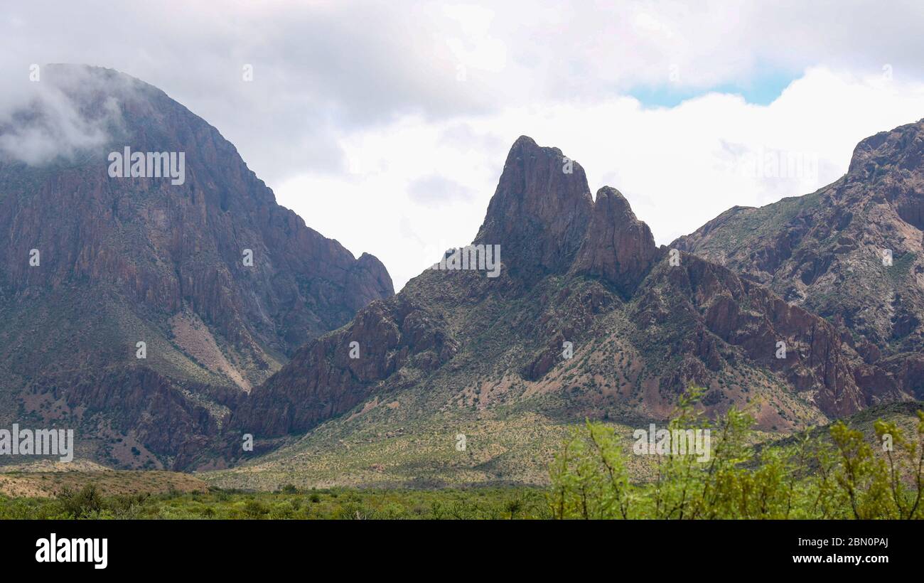 The Chisos Mountains of Big Bend National Park in Texas are of Volcanic ...