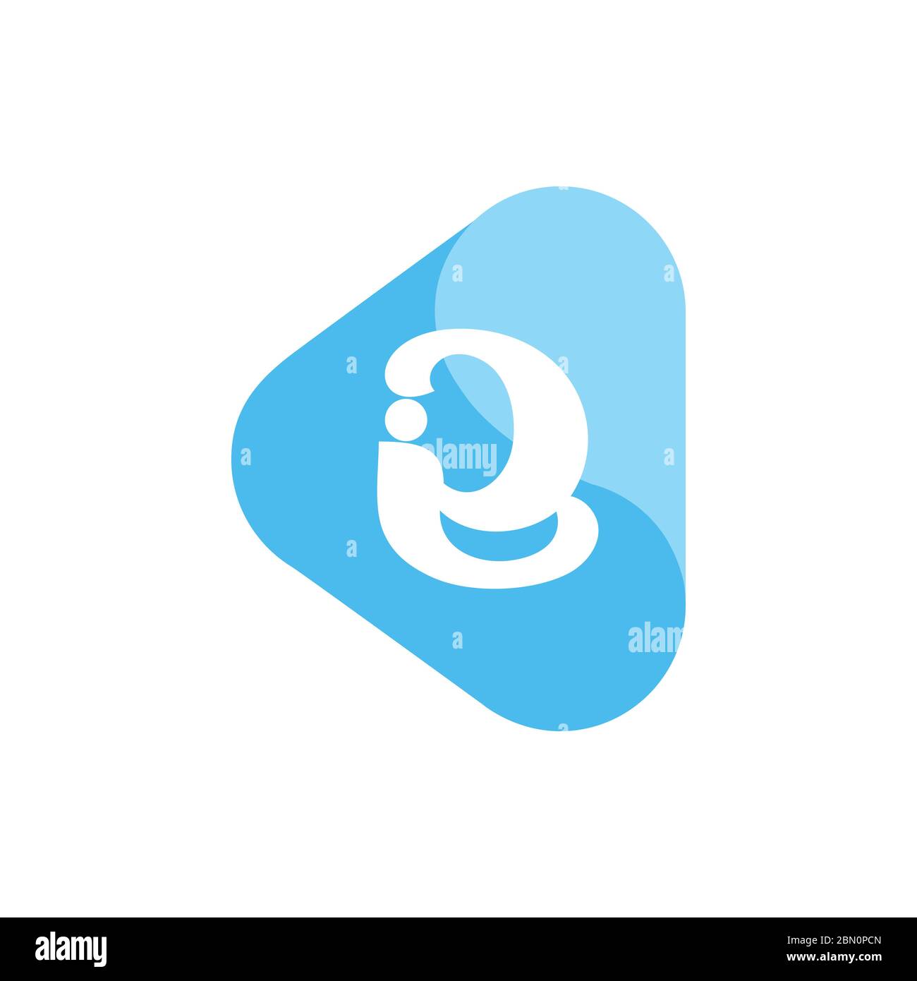 letter ie symbol linked curves triangle logo vector Stock Vector Image ...