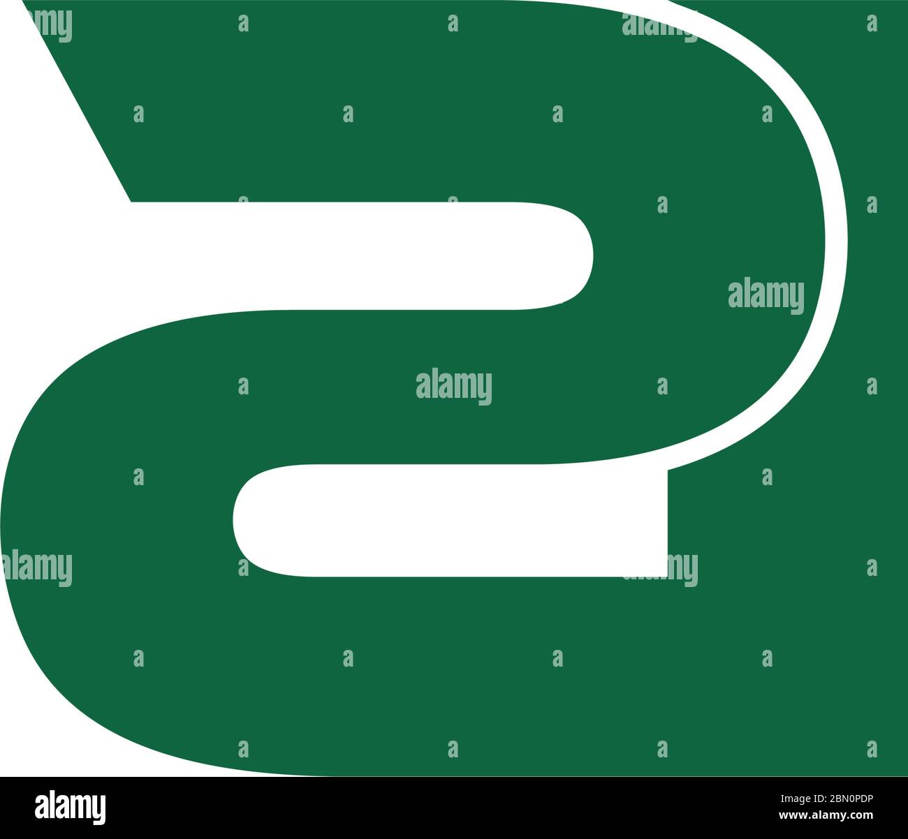 letter 2d simple logo vector Stock Vector Image & Art - Alamy