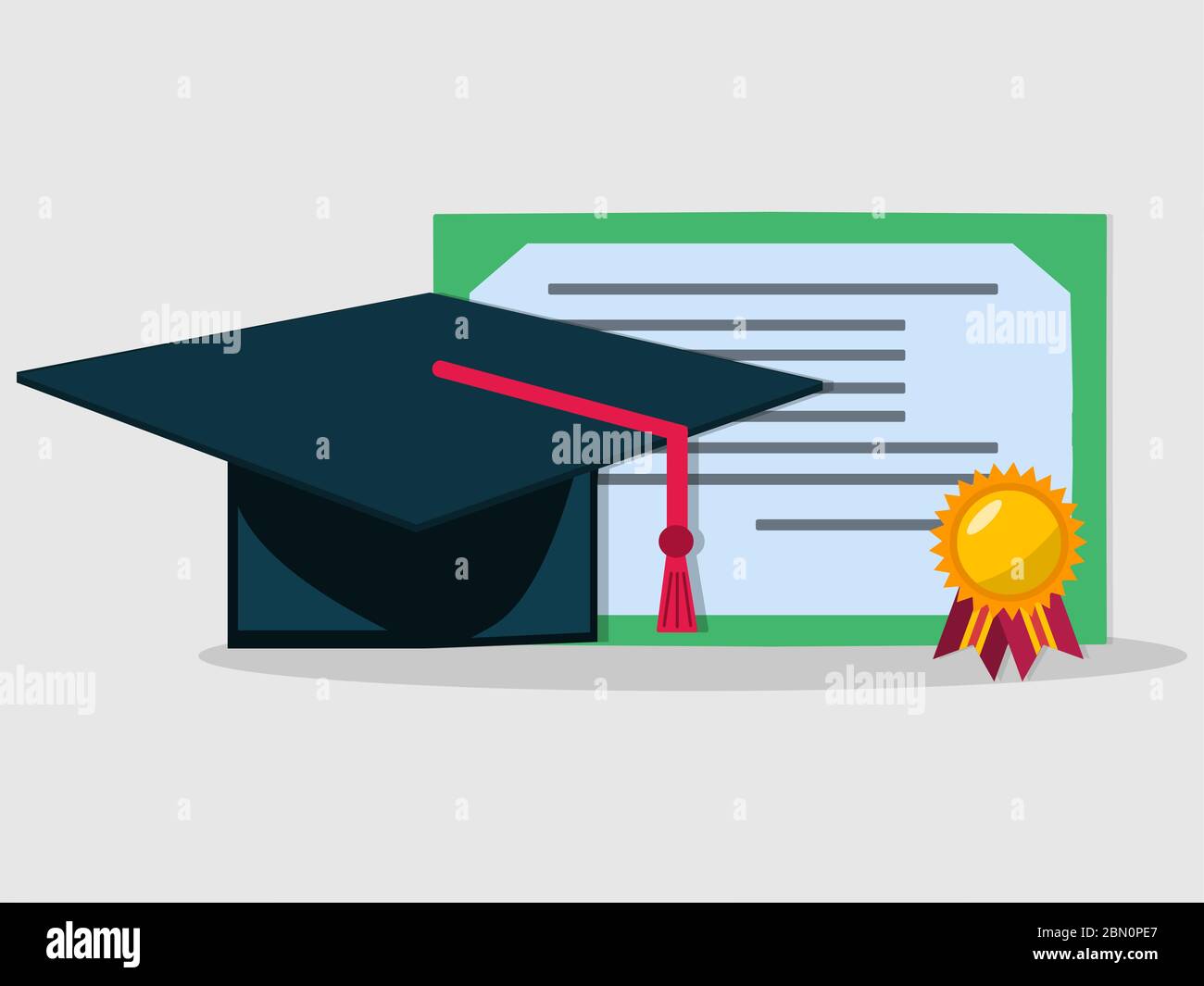 Graduating high school Stock Vector Images - Alamy