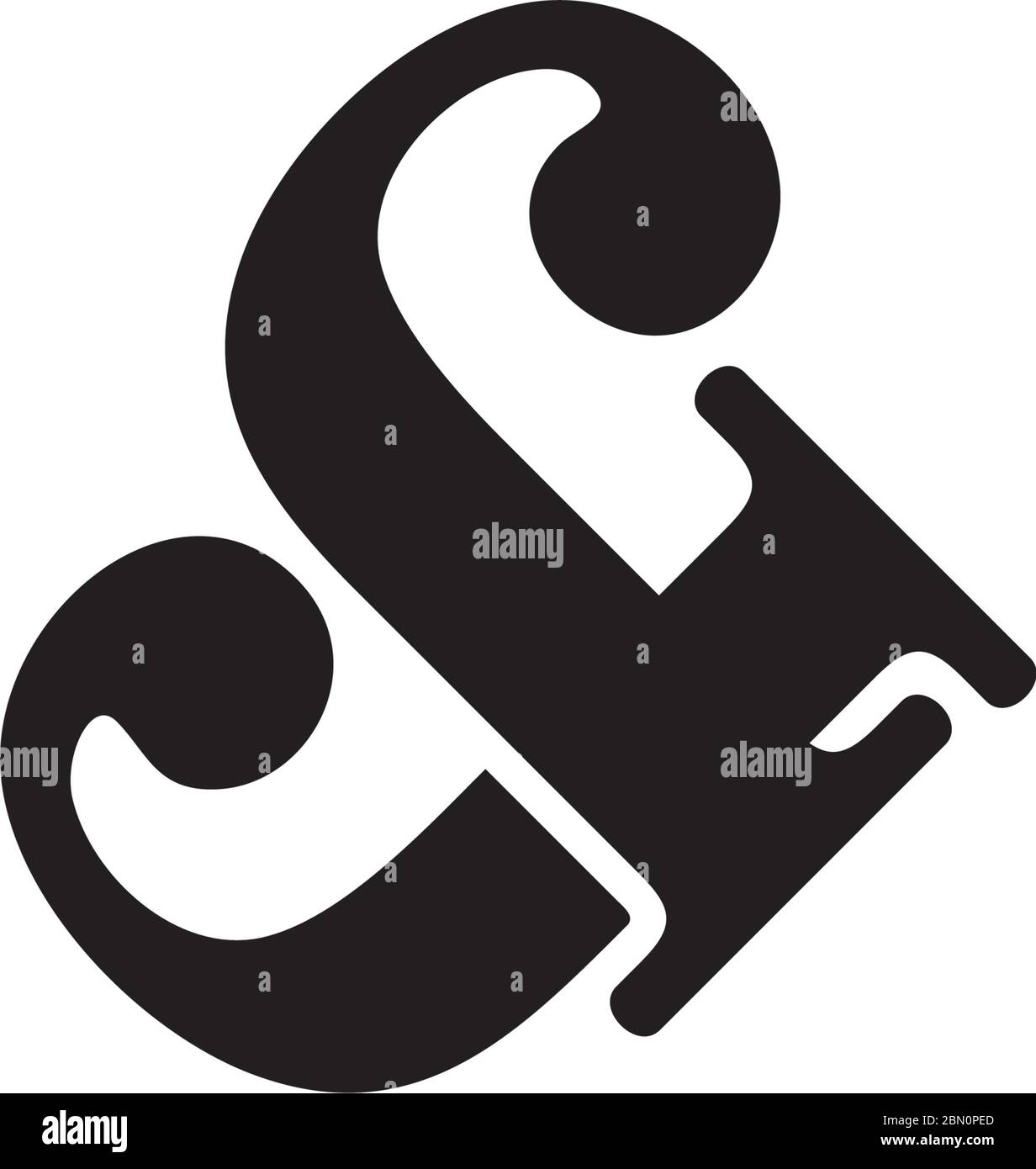 letter sj linked overlapping design symbol vector Stock Vector Image ...