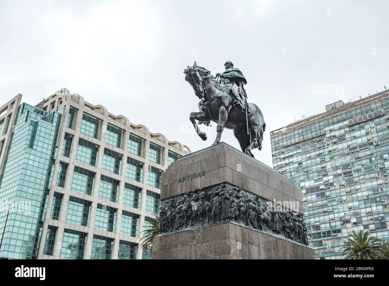 Montevideo / Uruguay, Dec 29, 2018: Artigas Mausoleum, in Plaza ...