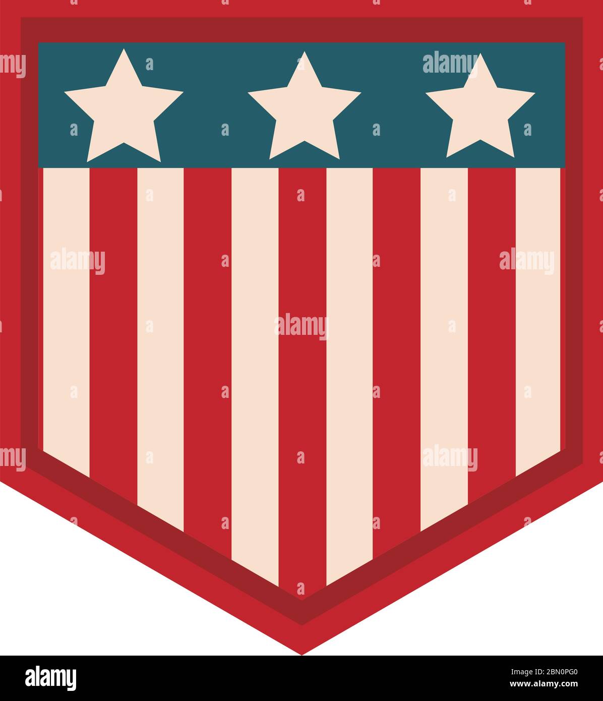 happy independence day, shield with american flag patriotic design ...