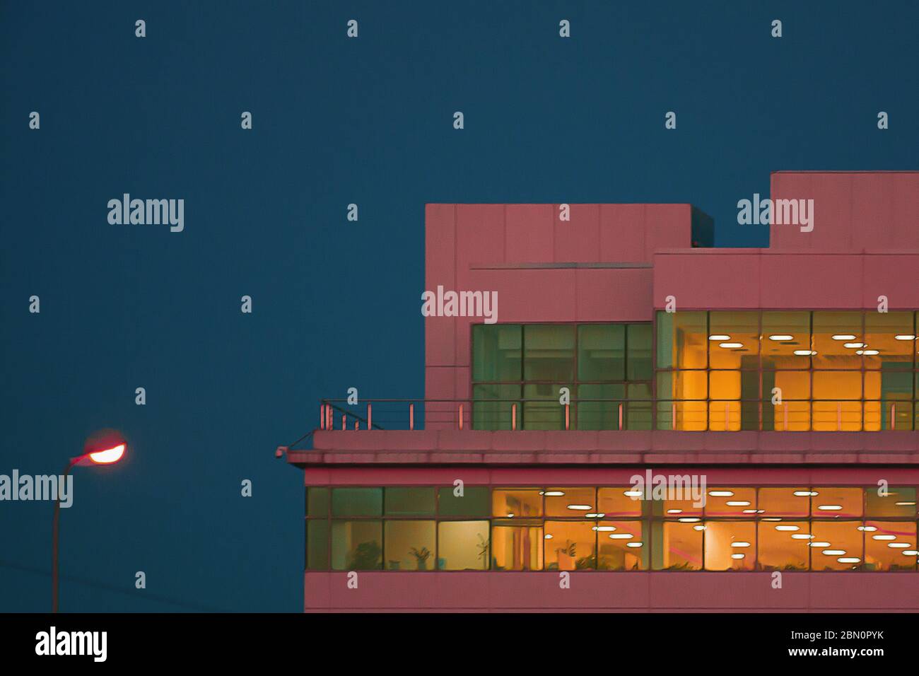 Pink home house structure business building hi-res stock photography ...