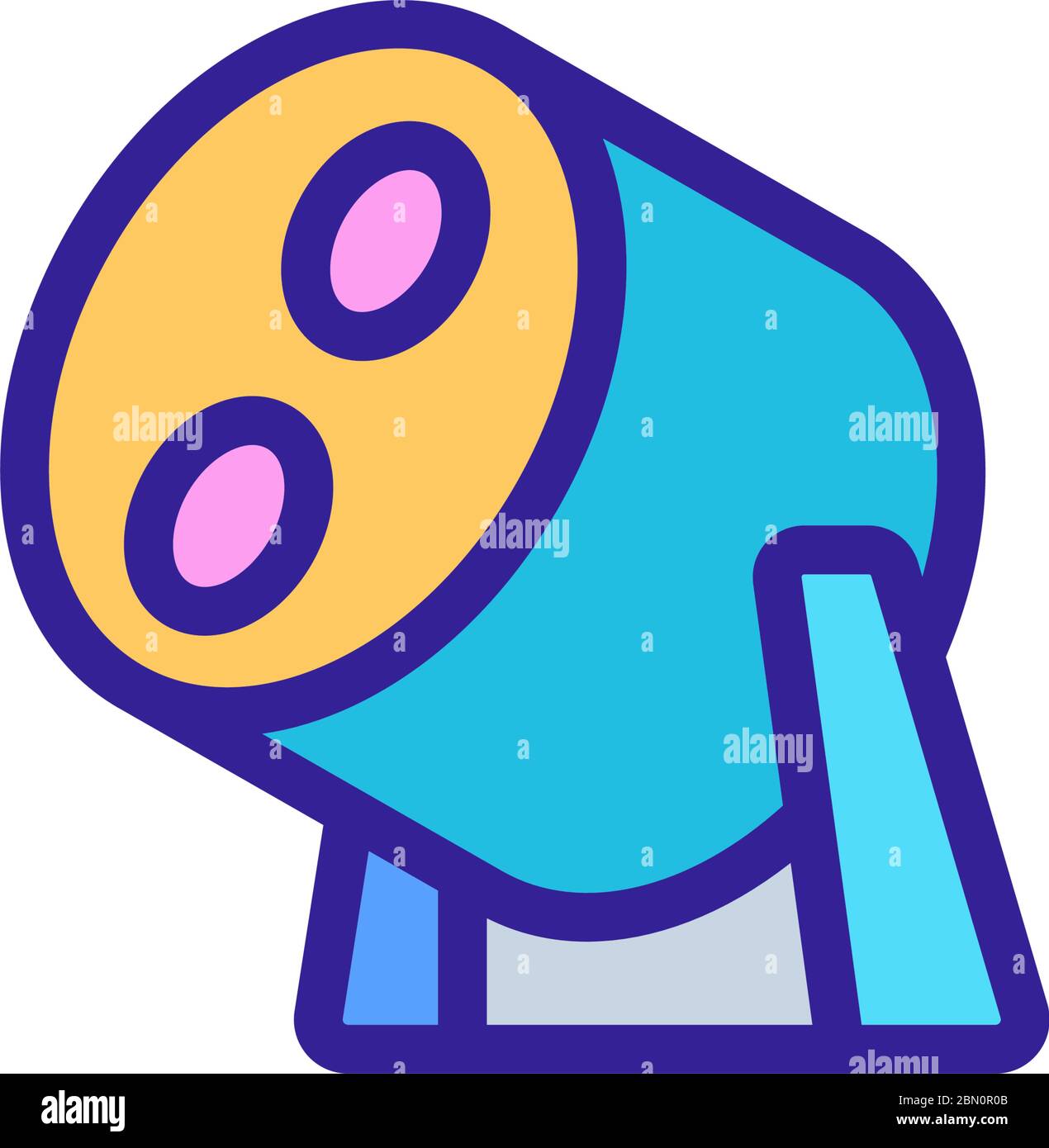 halogen spotlight icon vector outline illustration Stock Vector Image ...