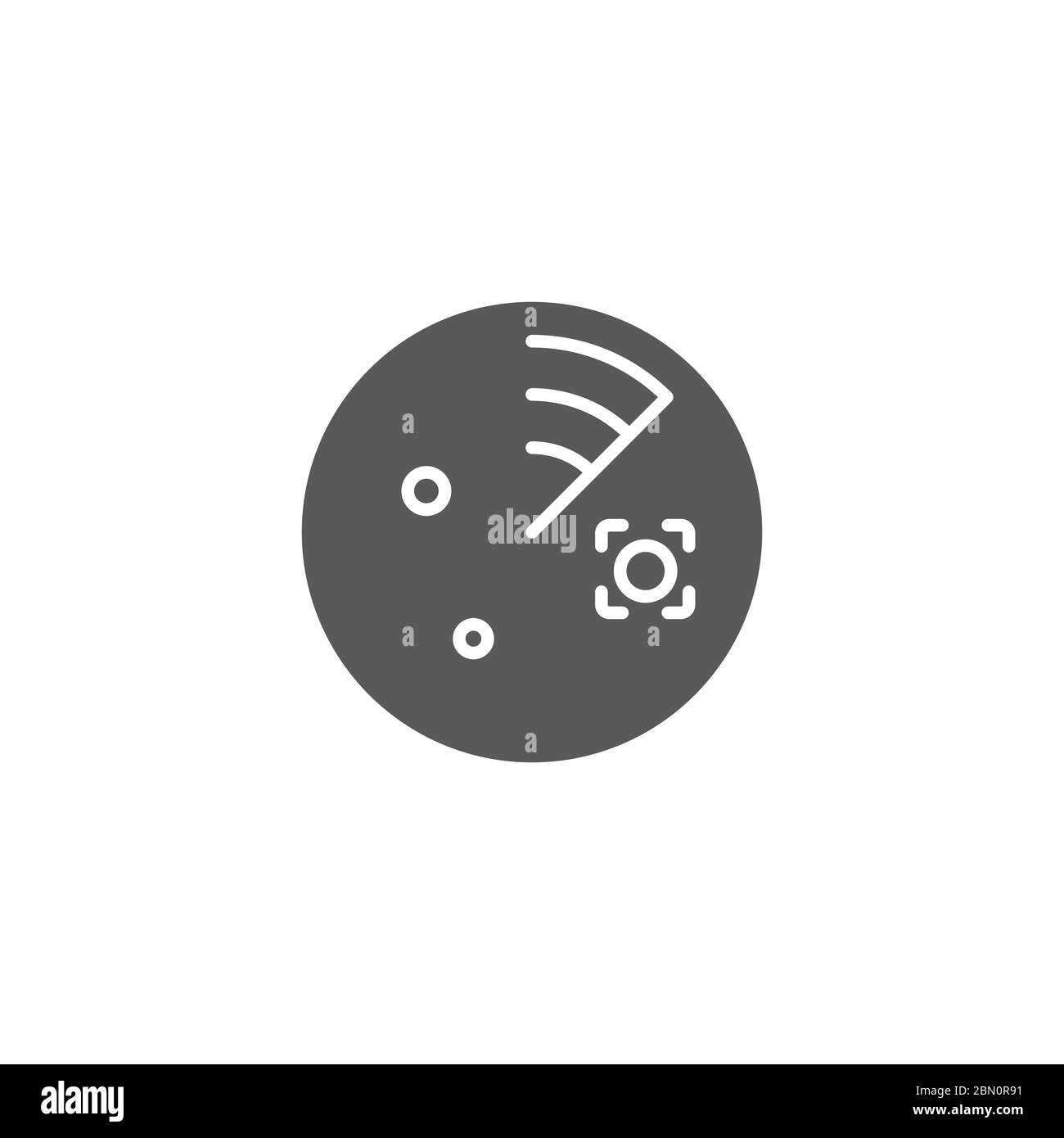 Anti virus scanner vector icon symbol protection isolated on white ...