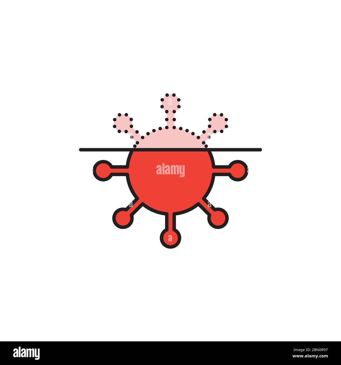 Anti virus scanner vector icon symbol protection isolated on white ...