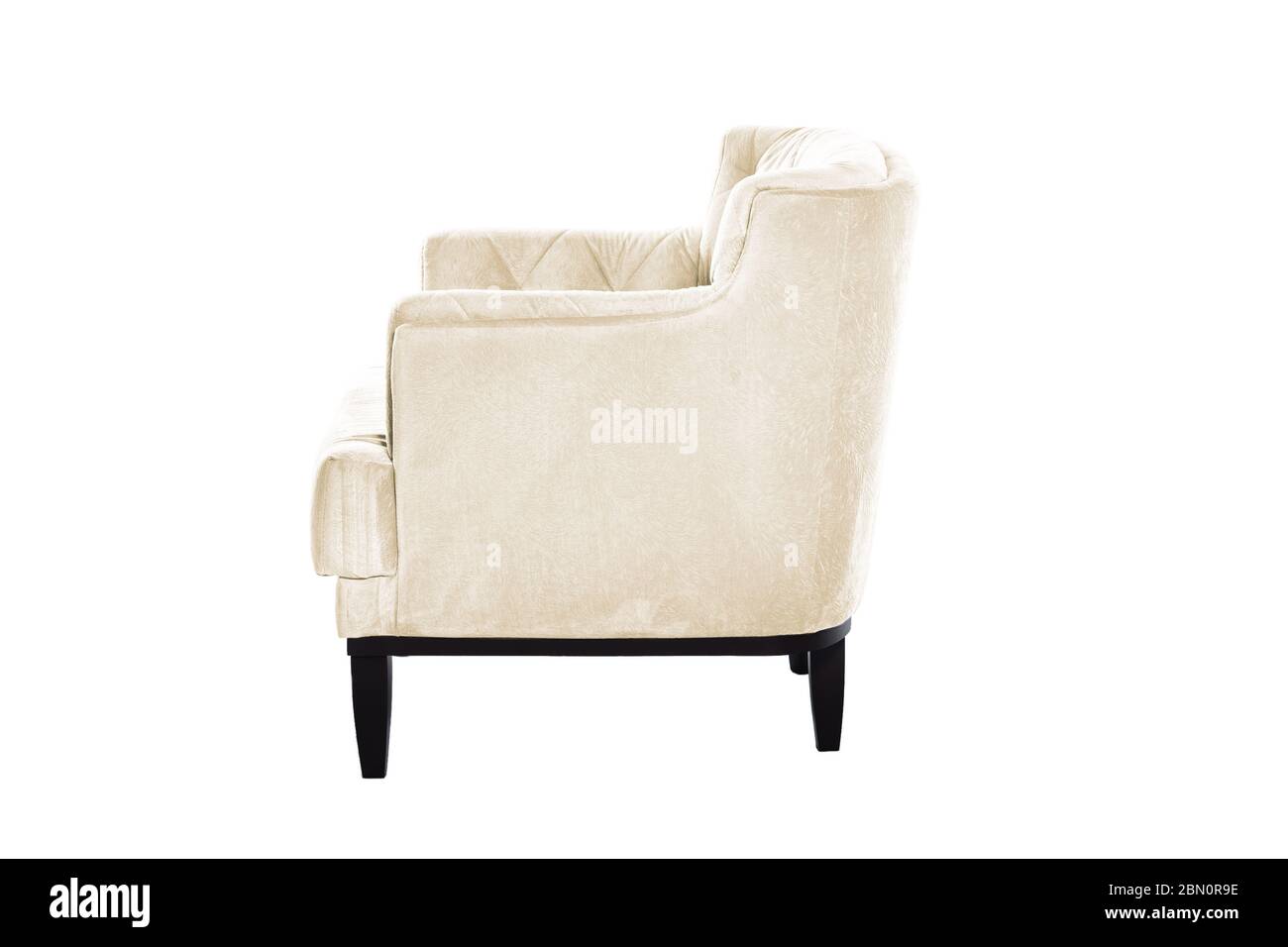 Beaultiful blue armchair. Modern designer chair on white background ...