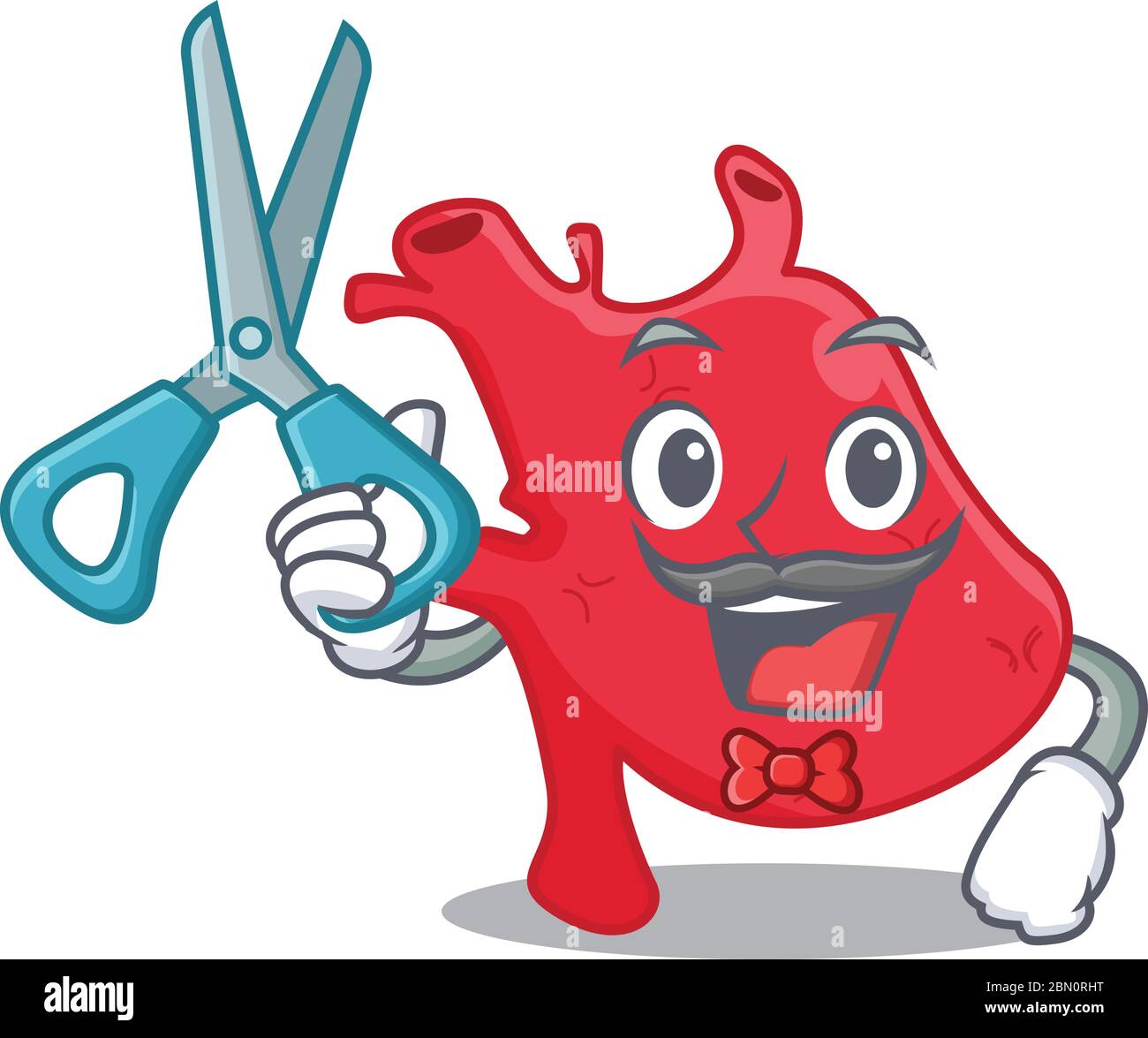 Sporty heart cartoon character design with barber Stock Vector Image ...