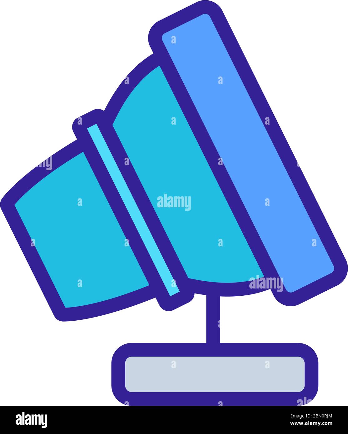 portable spotlight icon vector outline illustration Stock Vector Image ...