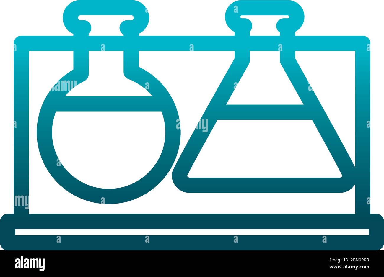 test tube beaker chemical laboratory science and research vector ...