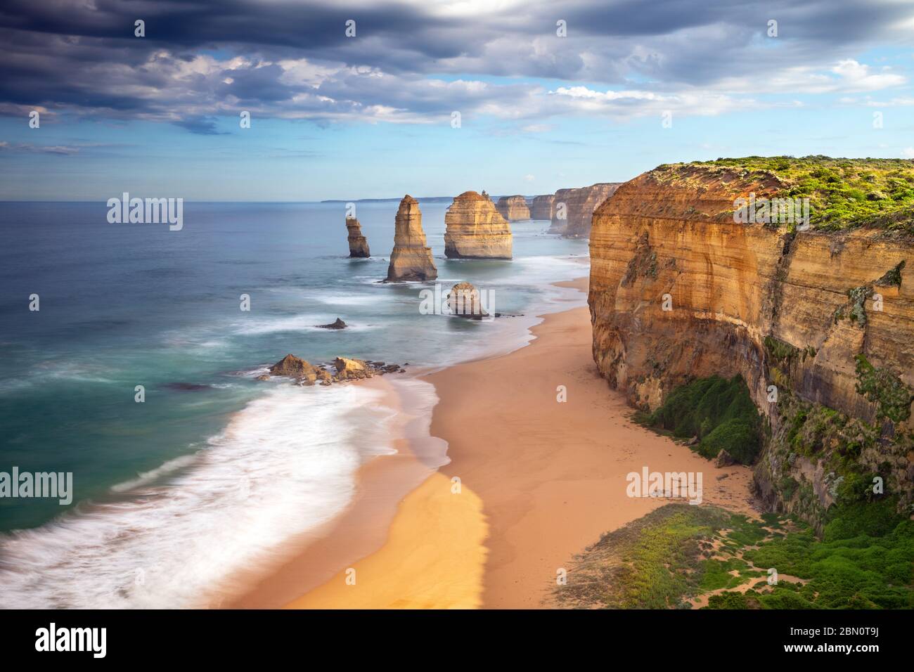 The Twelve Apostles are coastal limestone stacks at Port Campbell ...