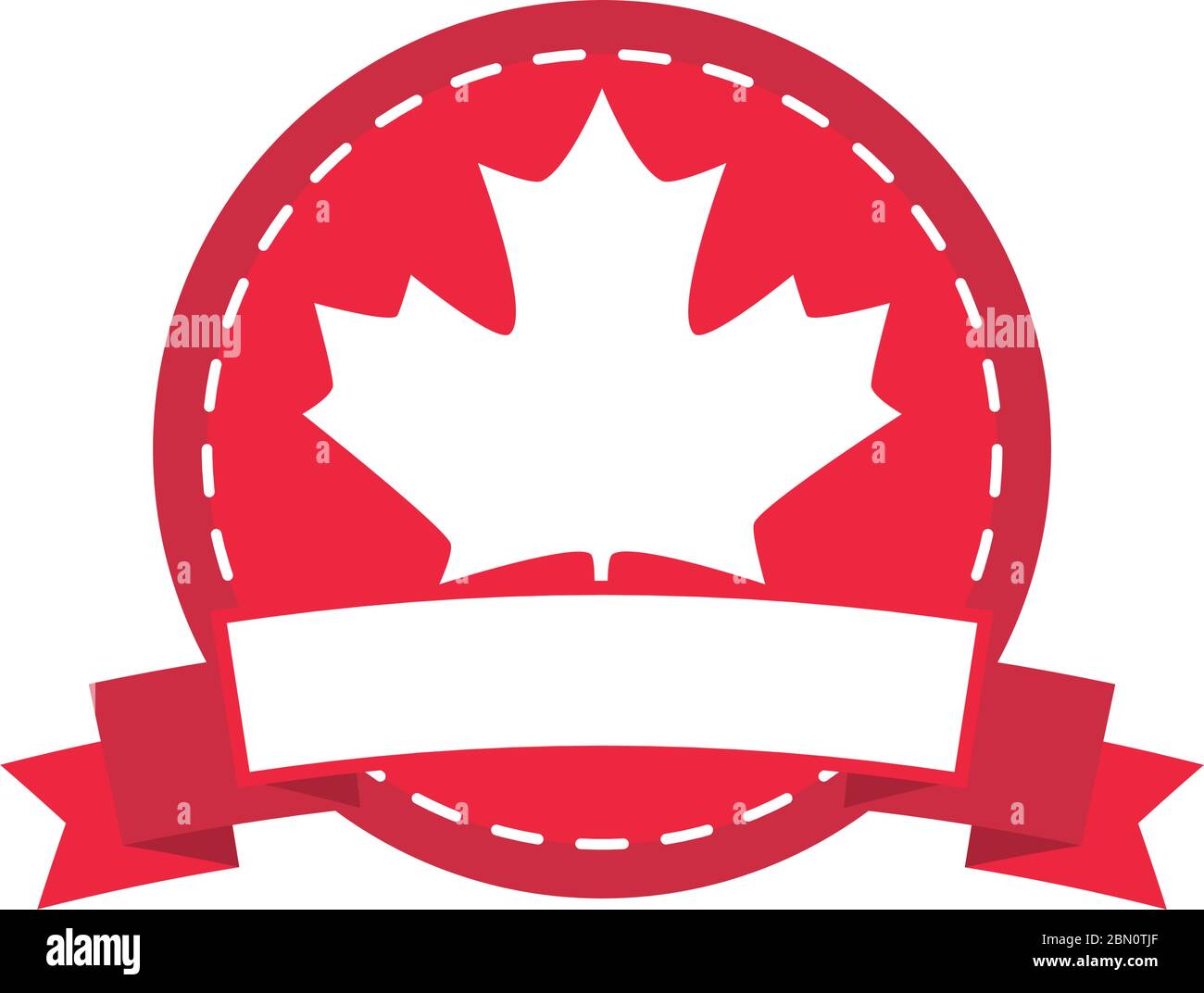 canada day, maple leaf canadian flag color sticker design vector ...