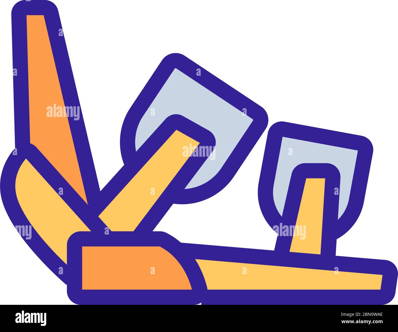 downhill skiing tools icon vector outline illustration Stock Vector ...