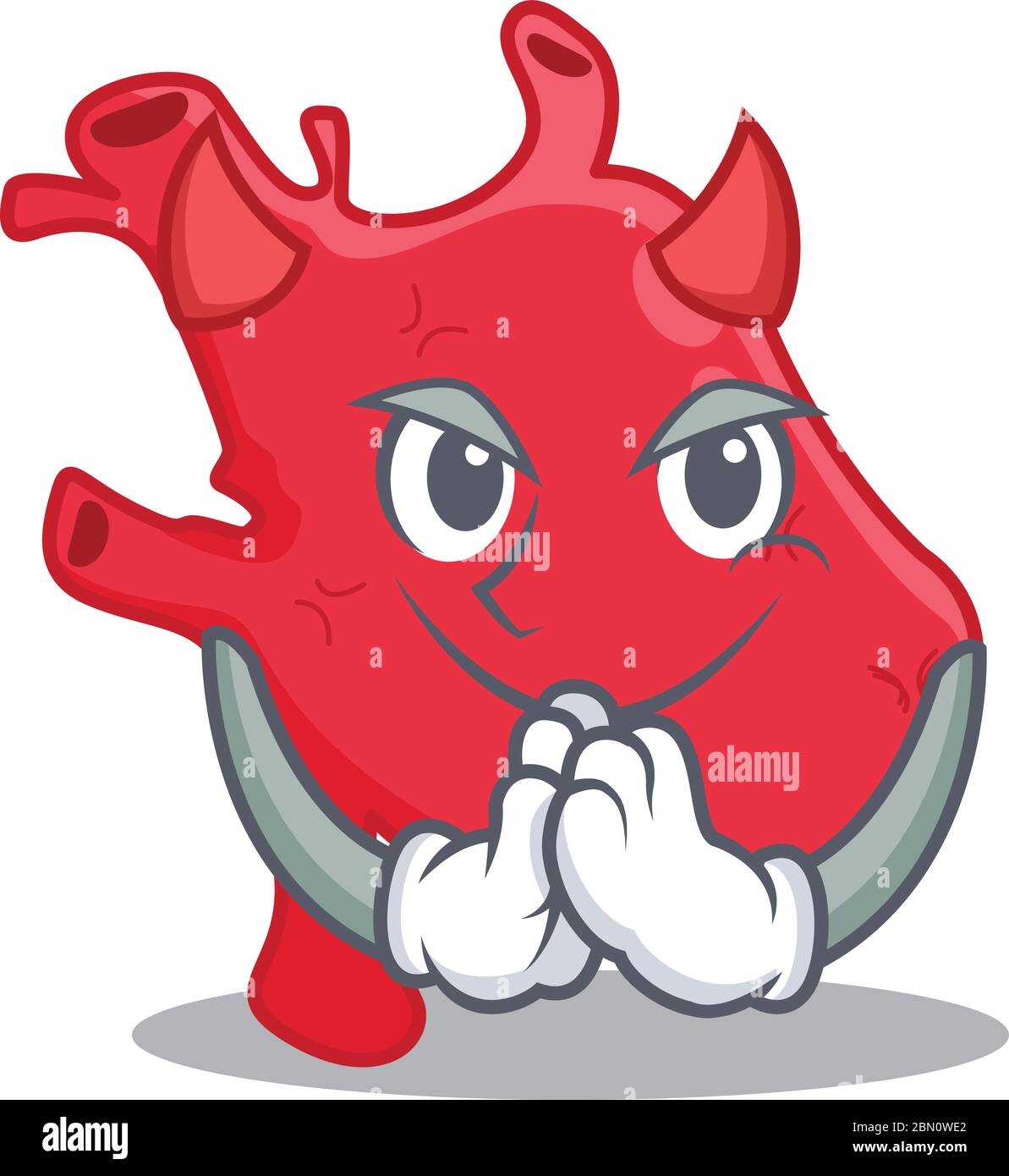 Red heart beast Stock Vector Images - Alamy