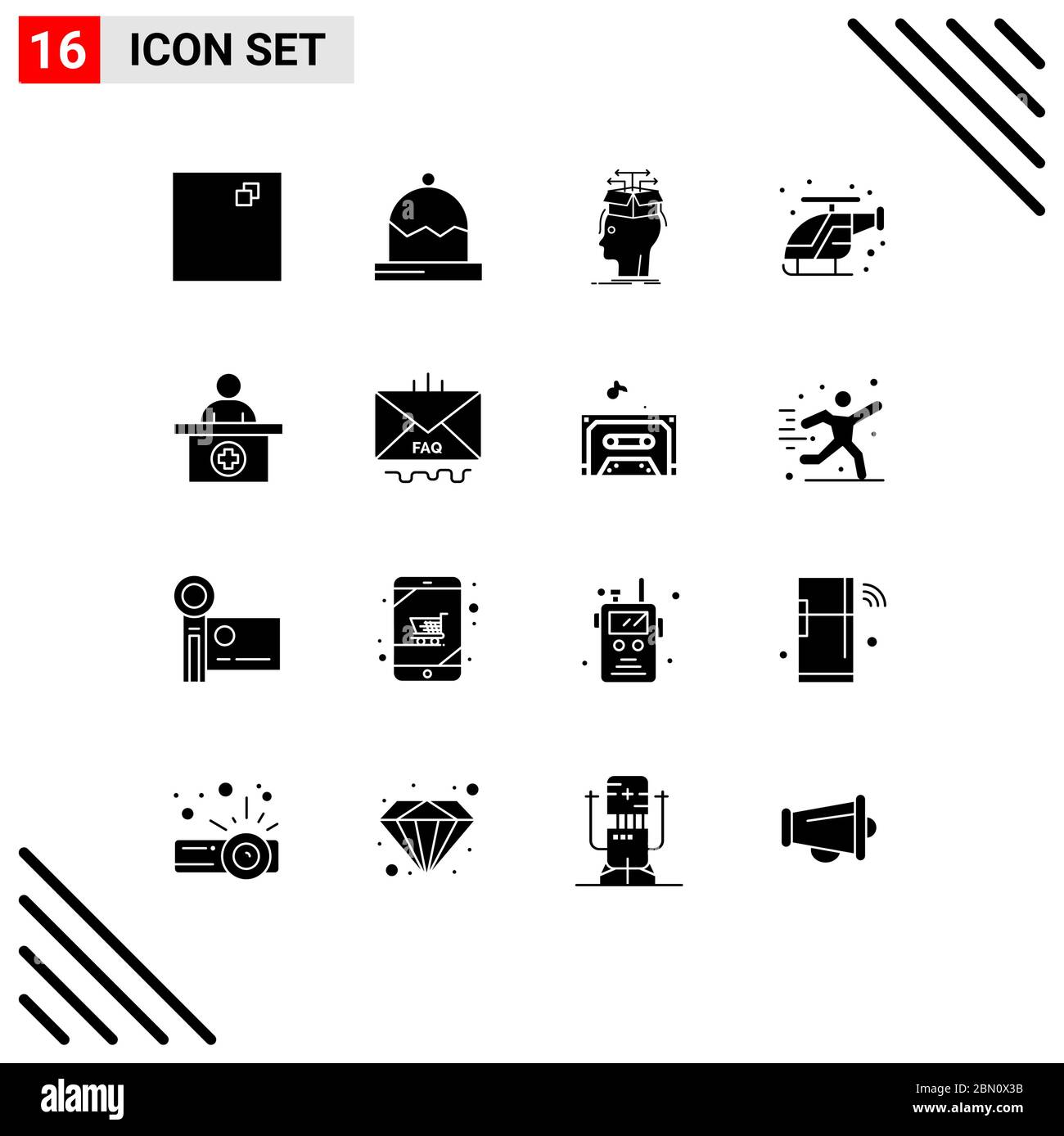 Hospital receptionist icon Cut Out Stock Images & Pictures - Alamy