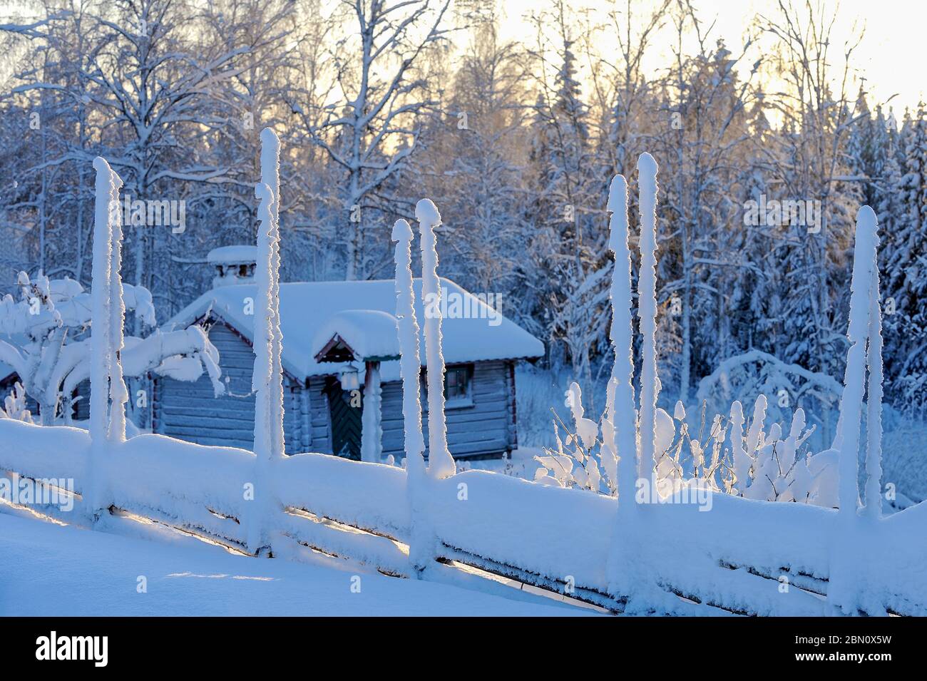 Traditional swedish fence hi-res stock photography and images - Alamy