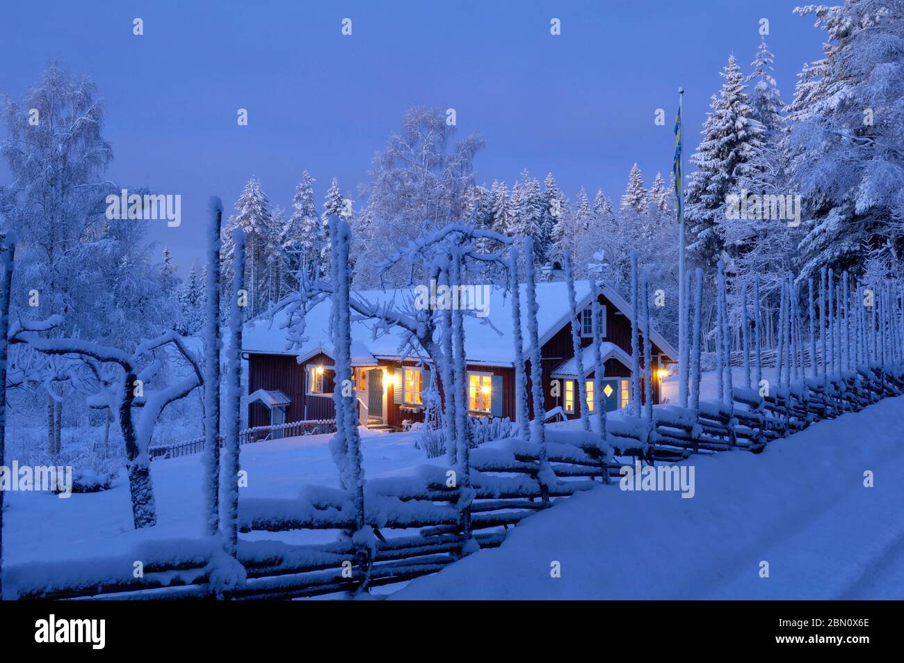Traditional swedish fence hi-res stock photography and images - Alamy