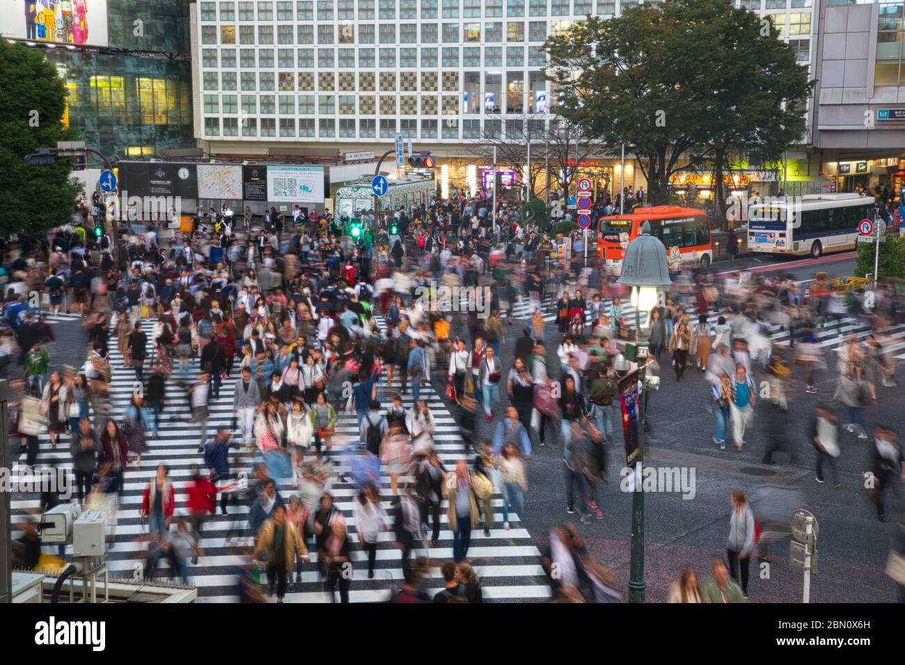 TOKYO/JAPAN - 30th July, 2019 : Shibuya Scramble is known for its ...