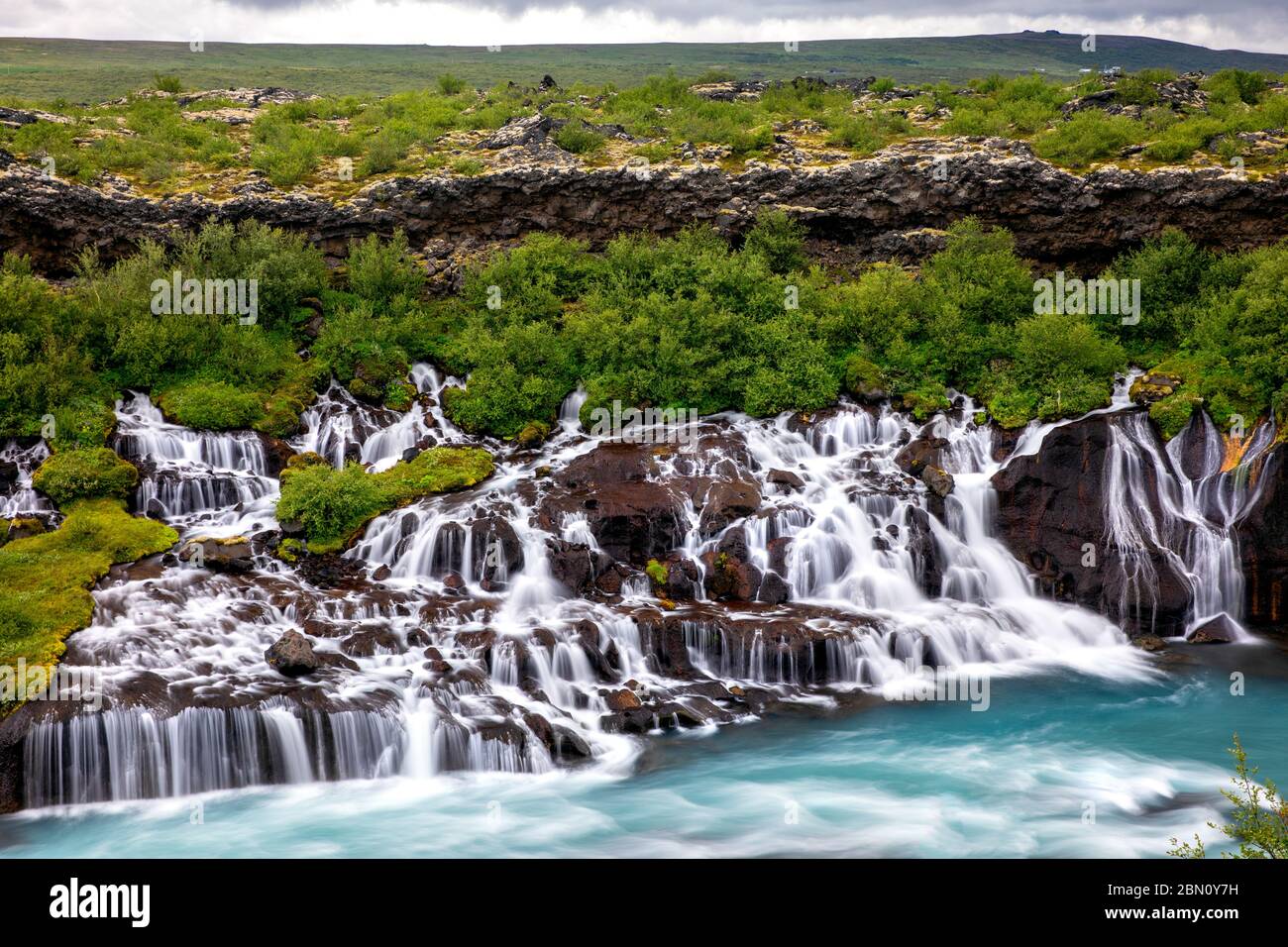 Hraunfossar waterfalls in western iceland hi-res stock photography and ...