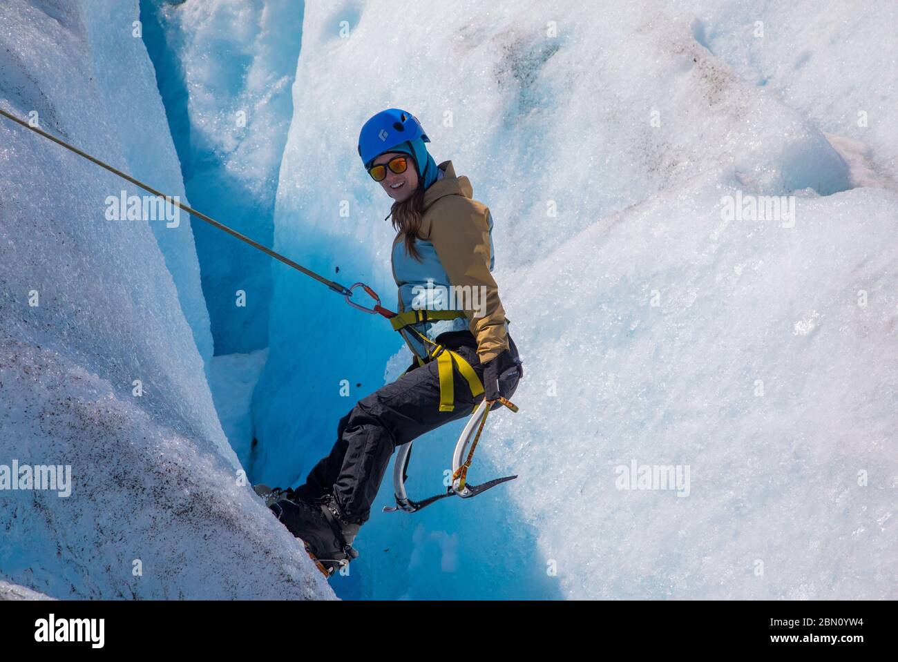 Climbing on Exit Glacier, Kenai Fjords National Park, near Seward ...