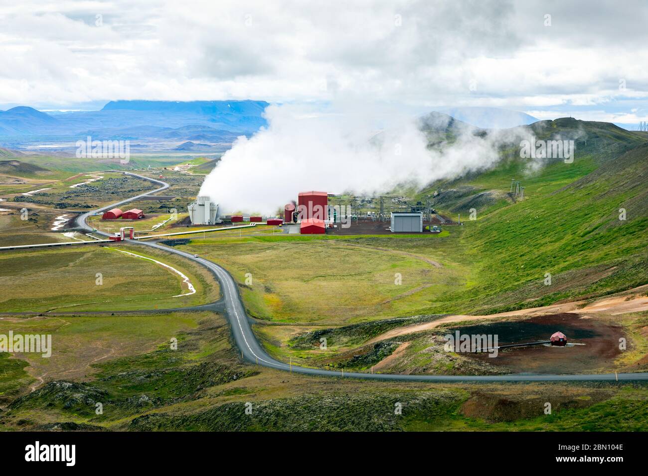 Krafla geothermal power generation area in Iceland Stock Photo - Alamy