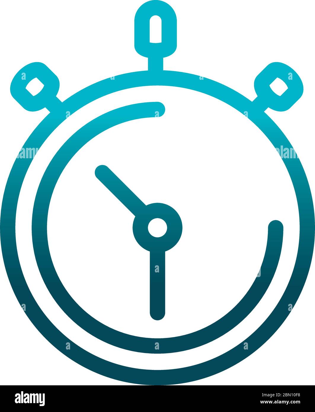 chronometer time speed science and research vector illustration gradient style icon Stock Vector ...