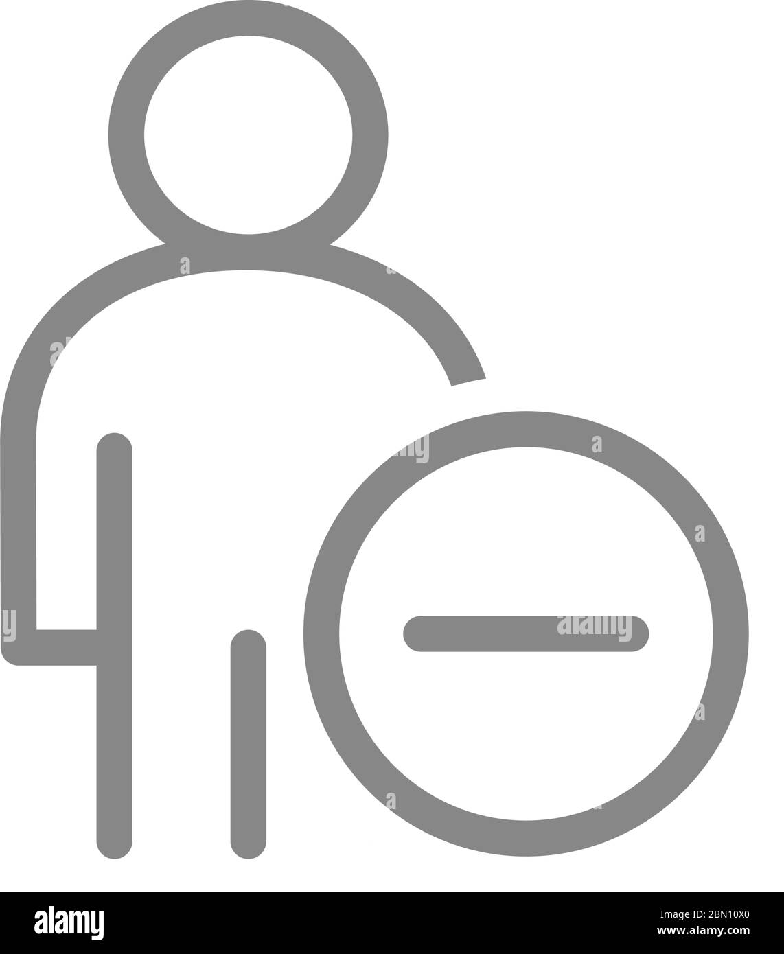 User profile with minus line icon. Dismissed employee symbol Stock ...