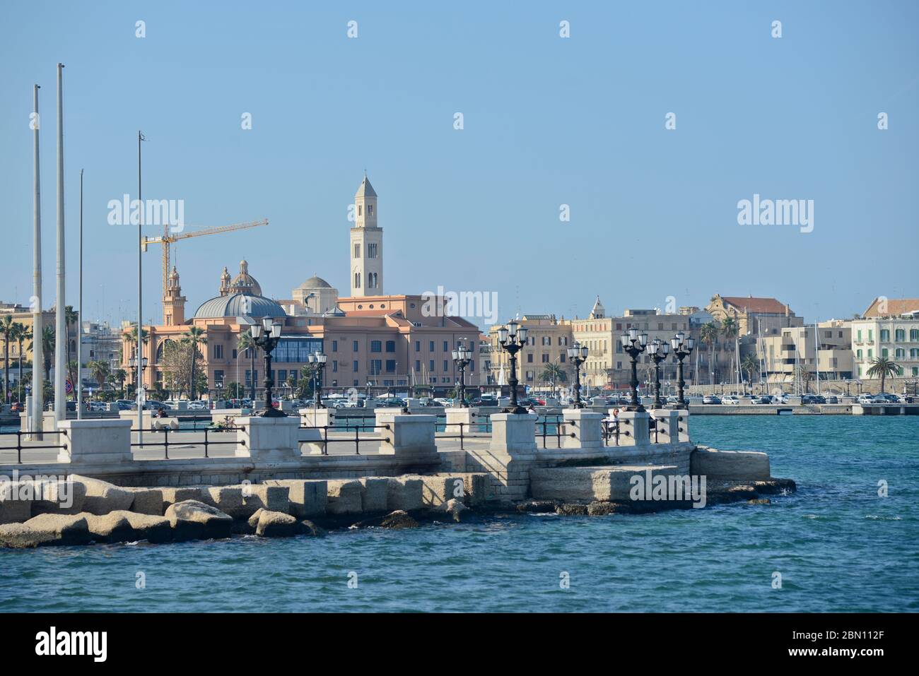 Bari: skyline by the Adriatic Sea, Italy Stock Photo - Alamy