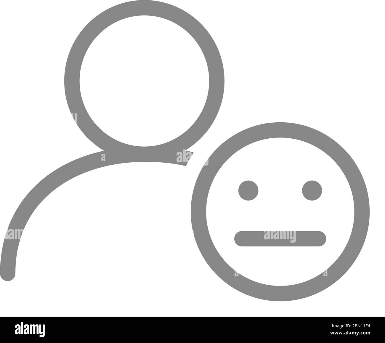 Emoji neutral Black and White Stock Photos & Images - Alamy