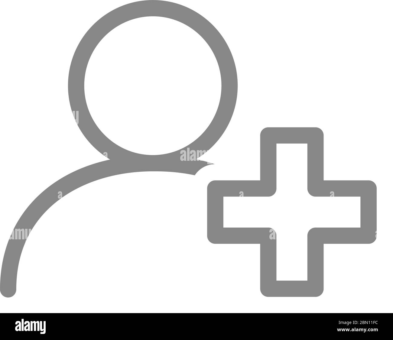 Addition cross pictogram hi-res stock photography and images - Alamy