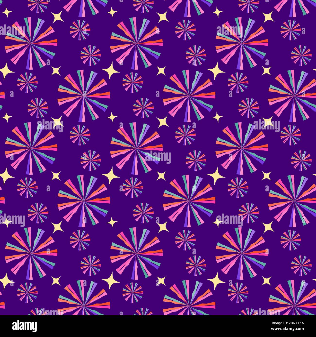 Abstract geometric vector seamless pattern circus wheel. Seamless ...